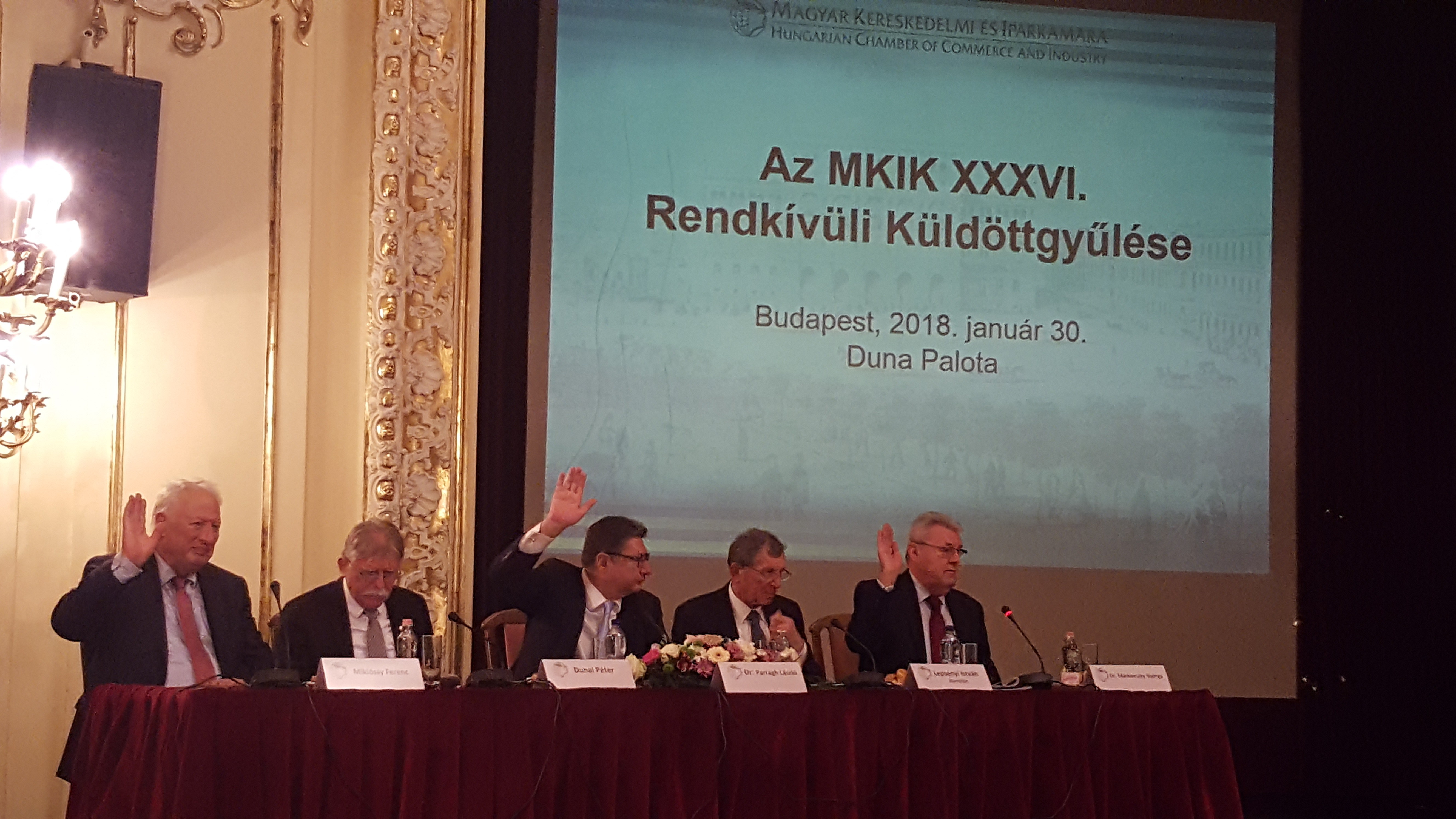MKIK XXXVI. Rendkívüli Küldöttgyűlése - Magyar Kereskedelmi és Iparkamara